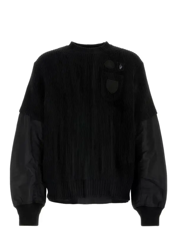 Sacai Gonz Multi-patch Sweater - 001|black